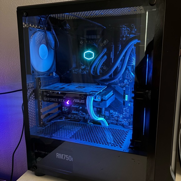 ASUS | Office | Corsair Black Gaming Pc With Rgb Lighting | Poshmark